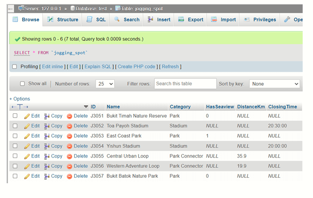 You are to create an application to keep track of the jogging spots in ...